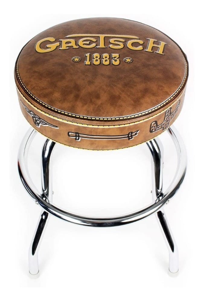 Banqueta Gretsch 1883 Barstool Cuerina Acero Cromado - Compas Uno